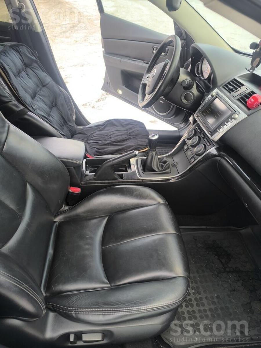 Pelēks Mazda 6 2009 Rēzekne, ar dzinēja tilpumu 2.20 L un nobraukumu 325 tūkst. km par 3300 €, foto 10 vietnē AUTOMOTO.COM.LV