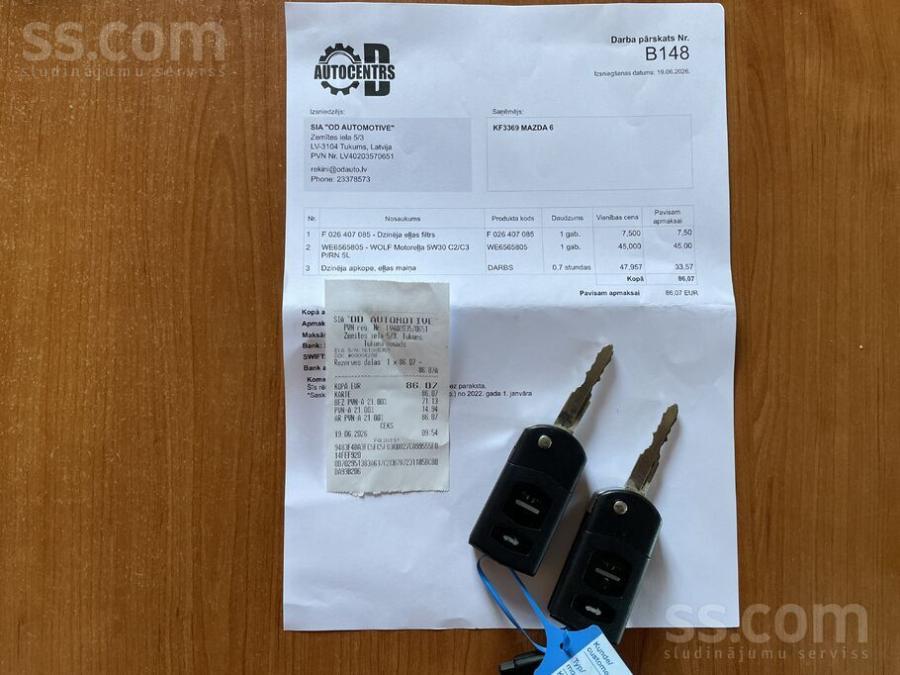Pelēks Mazda 6 2009 Talsi, ar dzinēja tilpumu 1.80 L un nobraukumu 234 tūkst. km par 2300 €, foto 31 vietnē AUTOMOTO.COM.LV
