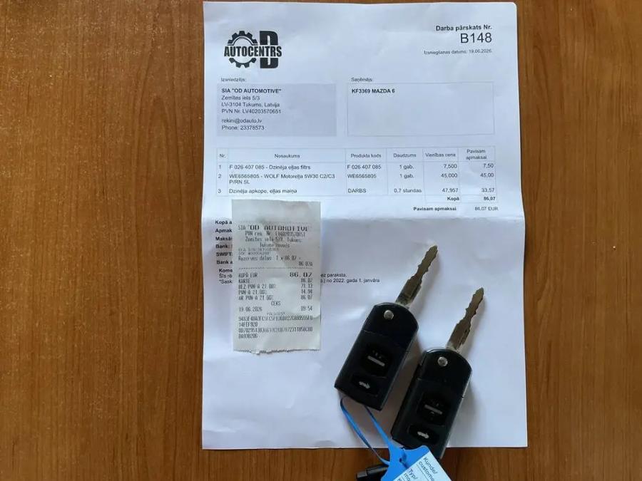 Серый Мазда 6 2009 в Талси, объемом двигателя 1.80 л и пробегом 234 тыс. км за 2300 €, фото 31 на AUTOMOTO.COM.LV