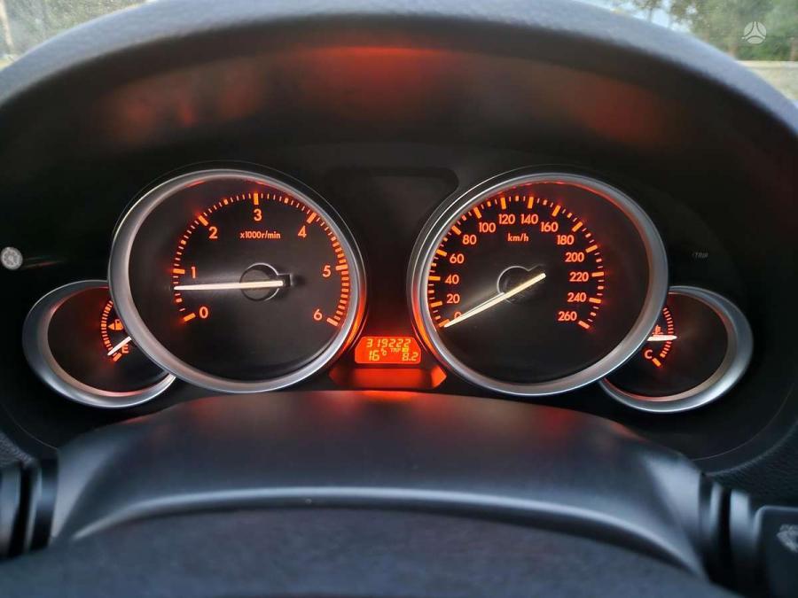 Grey Mazda 6 2009 in Vilnius, with an engine capacity of 2.20 L and mileage of 320 thousand km for 1990 €, photo 12 on AUTOMOTO.COM.LV