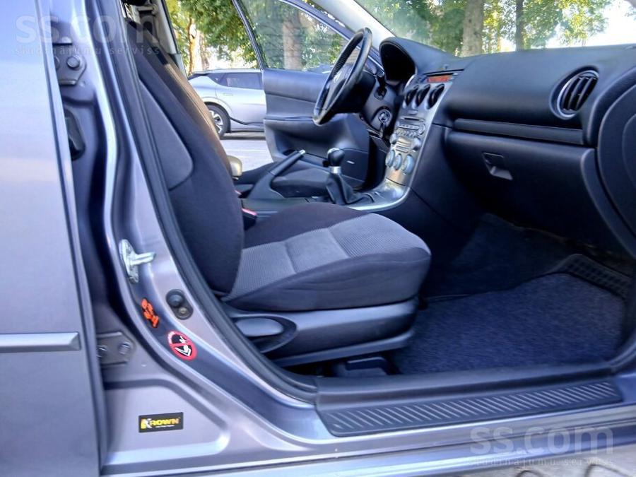 Pelēks Mazda 6 2004 Jelgava, ar dzinēja tilpumu 2.30 L un nobraukumu 116 tūkst. km par 2650 €, foto 16 vietnē AUTOMOTO.COM.LV