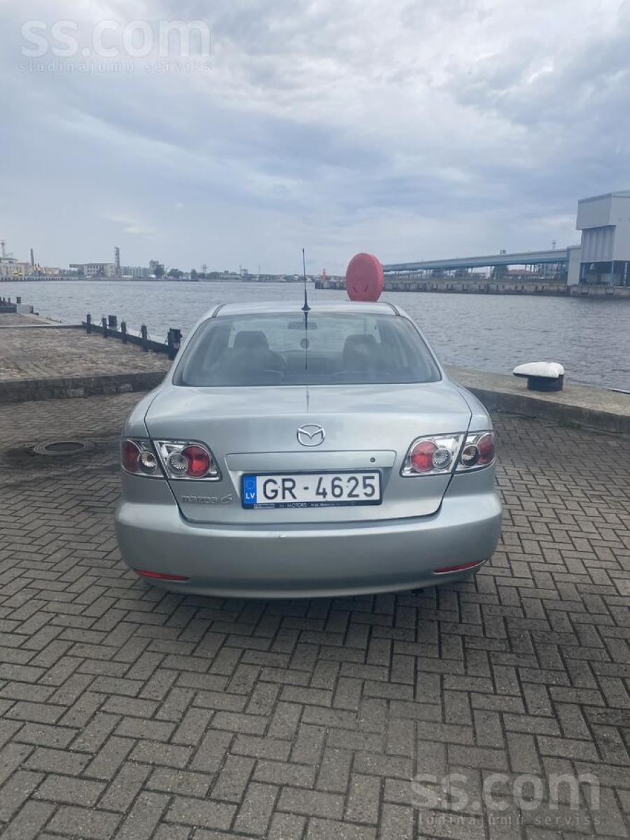 Grey Mazda 6 2005 in Ventspils, with an engine capacity of 2.00 L and mileage of 192 thousand km for 1500 €, photo 4 on AUTOMOTO.COM.LV