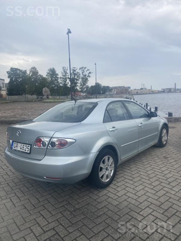 Grey Mazda 6 2005 in Ventspils, with an engine capacity of 2.00 L and mileage of 192 thousand km for 1500 €, photo 5 on AUTOMOTO.COM.LV
