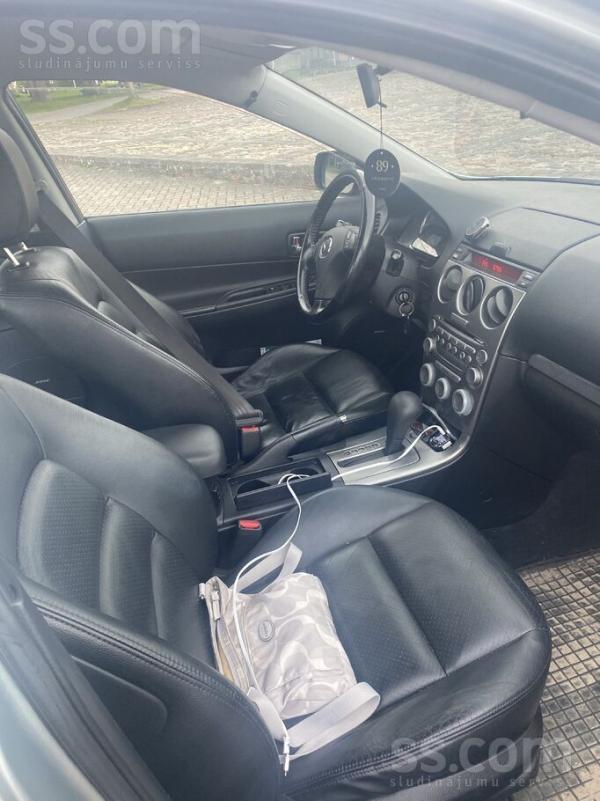 Grey Mazda 6 2005 in Ventspils, with an engine capacity of 2.00 L and mileage of 192 thousand km for 1500 €, photo 7 on AUTOMOTO.COM.LV