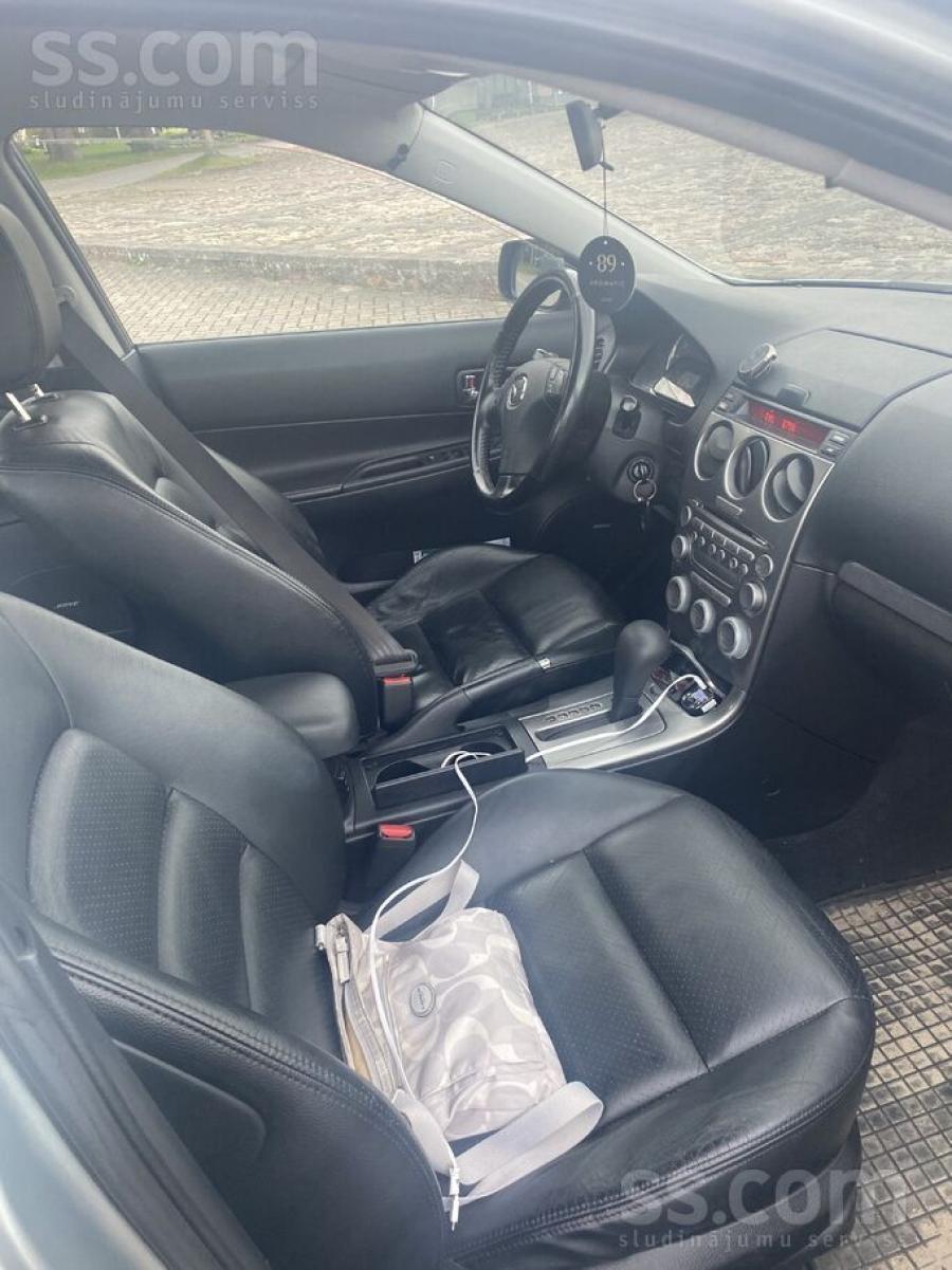 Grey Mazda 6 2005 in Ventspils, with an engine capacity of 2.00 L and mileage of 192 thousand km for 1500 €, photo 7 on AUTOMOTO.COM.LV
