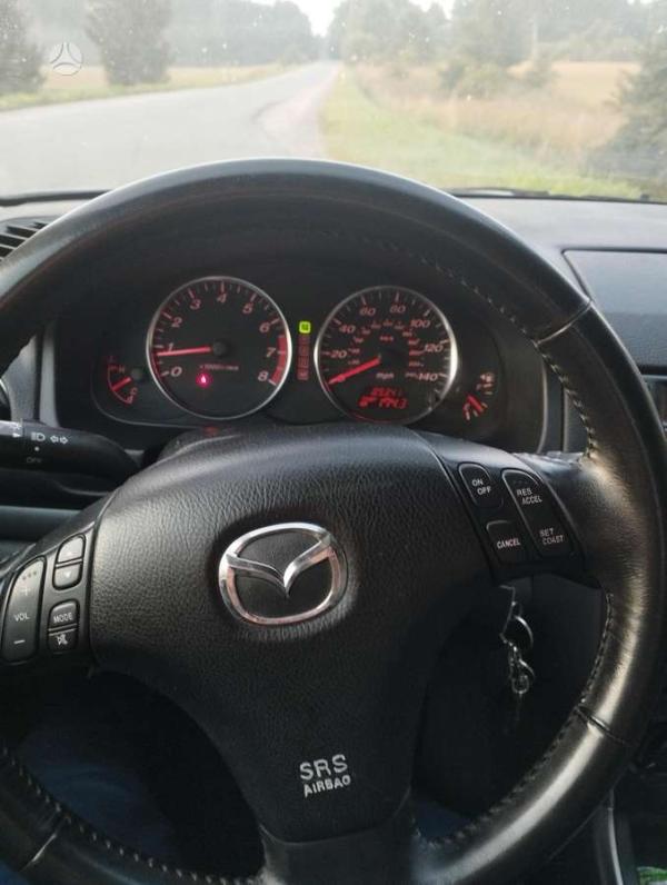 Pelēks Mazda 6 2006 Viļņa, ar dzinēja tilpumu 2.97 L un nobraukumu 144 tūkst. km par 2200 €, foto 10 vietnē AUTOMOTO.COM.LV