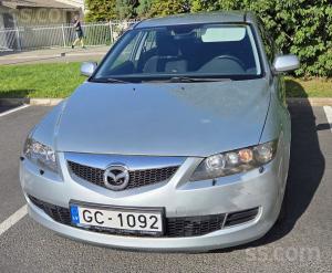 Pelēks Mazda 6 2006 Rīga, ar dzinēja tilpumu 2.30 L un nobraukumu 143 tūkst. km par 1000 €, foto  vietnē AUTOMOTO.COM.LV