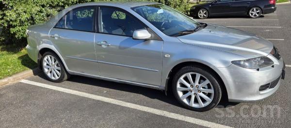 Pelēks Mazda 6 2006 Rīga, ar dzinēja tilpumu 2.30 L un nobraukumu 143 tūkst. km par 1000 €, foto 2 vietnē AUTOMOTO.COM.LV