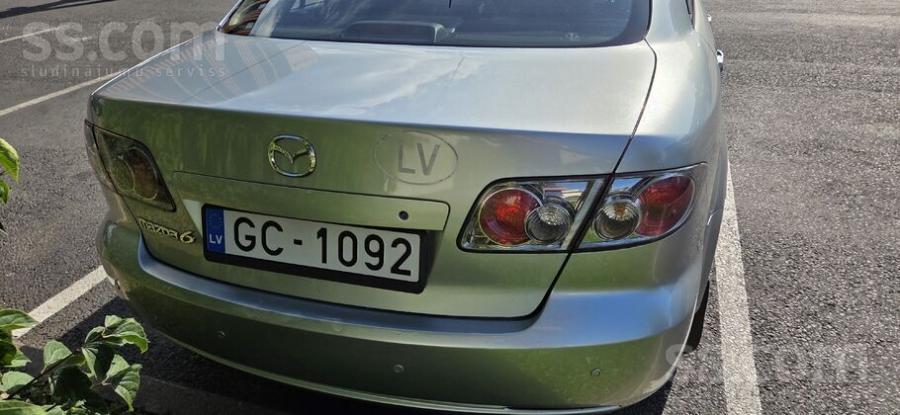 Pelēks Mazda 6 2006 Rīga, ar dzinēja tilpumu 2.30 L un nobraukumu 143 tūkst. km par 1000 €, foto 4 vietnē AUTOMOTO.COM.LV