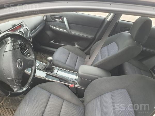 Grey Mazda 6 2006 in Liepaja, with an engine capacity of 1.80 L and mileage of 210 thousand km for 1250 €, photo 8 on AUTOMOTO.COM.LV