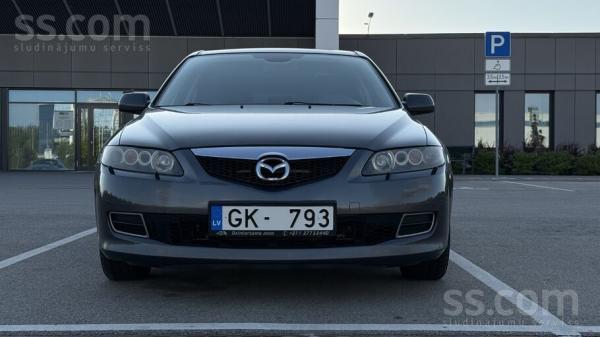 Pelēks Mazda 6 2007 Tukums, ar dzinēja tilpumu 2.00 L un nobraukumu 130 tūkst. km par 800 €, foto 1 vietnē AUTOMOTO.COM.LV