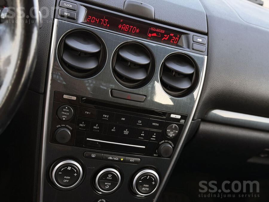 Pelēks Mazda 6 2007 Rīga, ar dzinēja tilpumu 2.00 L un nobraukumu 227 tūkst. km par 1790 €, foto 19 vietnē AUTOMOTO.COM.LV