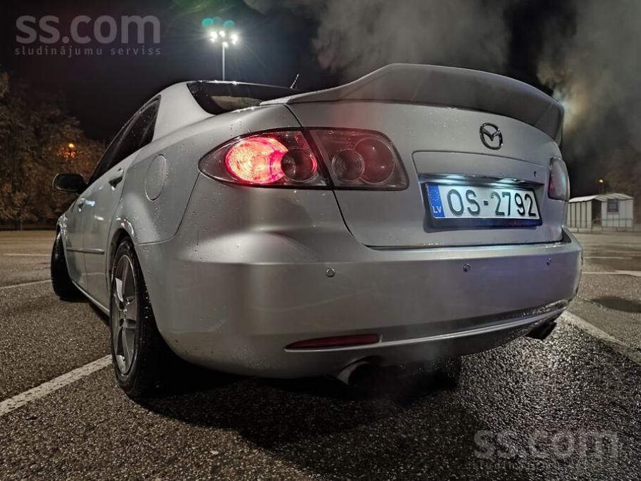Pelēks Mazda 6 2007 Rīga, ar dzinēja tilpumu 2.30 L un nobraukumu 227 tūkst. km par 1500 €, foto 11 vietnē AUTOMOTO.COM.LV