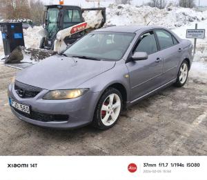 Pelēks Mazda 6 2008 Viļņa, ar dzinēja tilpumu 2.26 L un nobraukumu 93 tūkst. km par 1250 €, foto  vietnē AUTOMOTO.COM.LV