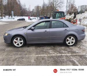 Pelēks Mazda 6 2008 Viļņa, ar dzinēja tilpumu 2.26 L un nobraukumu 93 tūkst. km par 1250 €, foto 4 vietnē AUTOMOTO.COM.LV