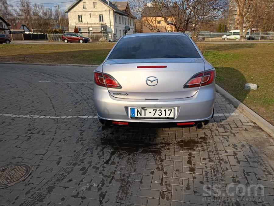 Grey Mazda 6 2008 in Riga, with an engine capacity of 2.00 L and mileage of 190 thousand km for 2300 €, photo 6 on AUTOMOTO.COM.LV
