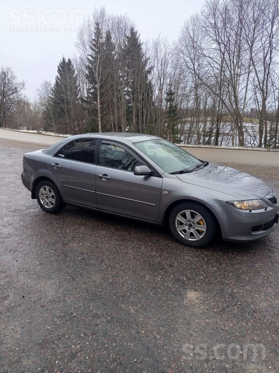 Pelēks Mazda 6 2008 Cēsis, ar dzinēja tilpumu 2.00 L un nobraukumu 235 tūkst. km par 1000 €, foto 4 vietnē AUTOMOTO.COM.LV