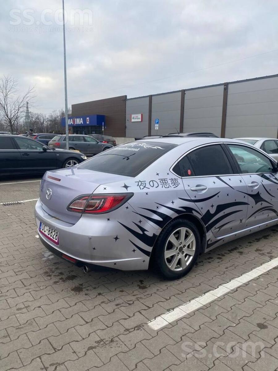 Pelēks Mazda 6 2008 Rīga, ar dzinēja tilpumu 2.00 L un nobraukumu 283 tūkst. km par 2500 €, foto 6 vietnē AUTOMOTO.COM.LV