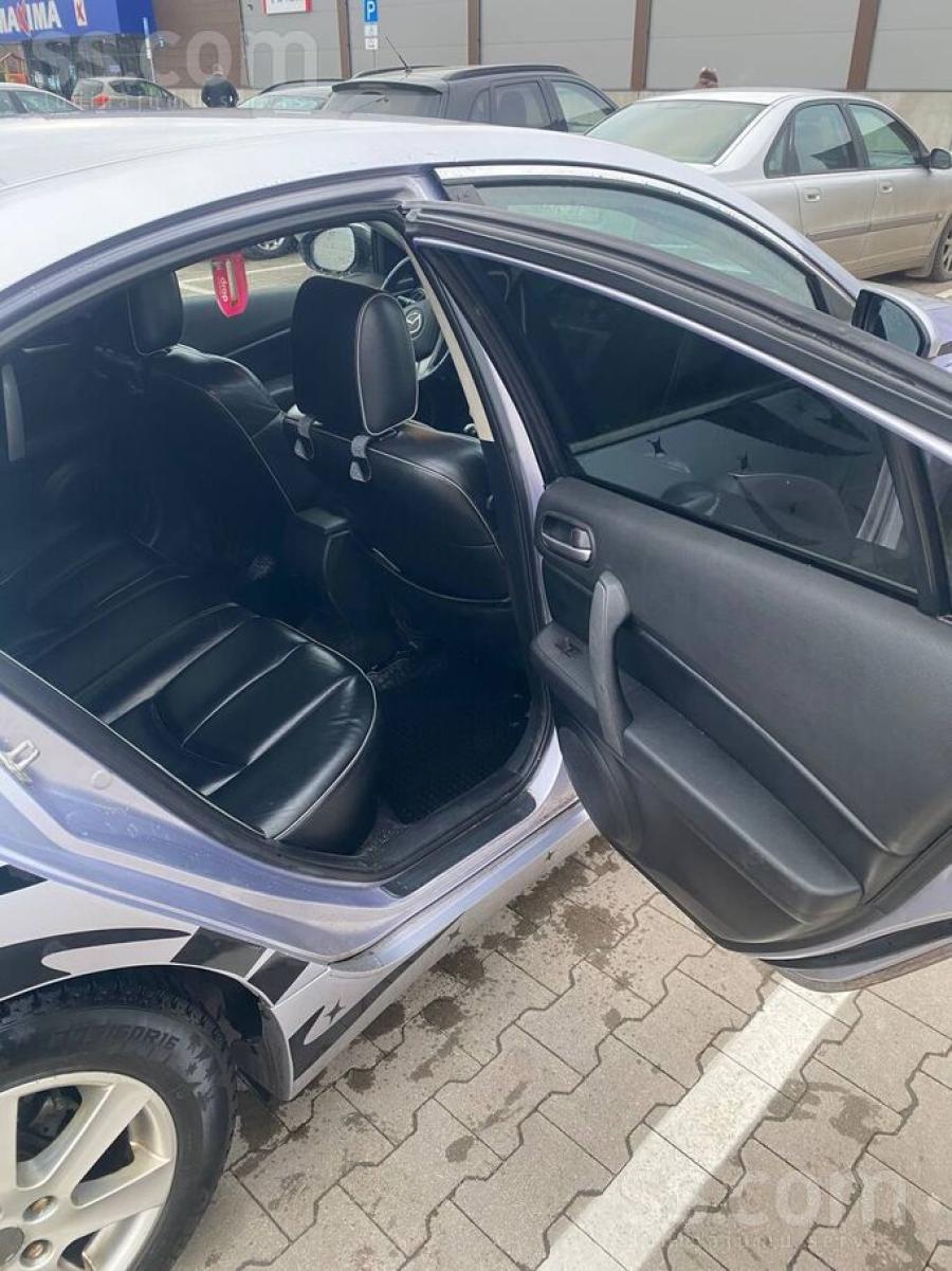 Pelēks Mazda 6 2008 Rīga, ar dzinēja tilpumu 2.00 L un nobraukumu 284 tūkst. km par 2300 €, foto 10 vietnē AUTOMOTO.COM.LV