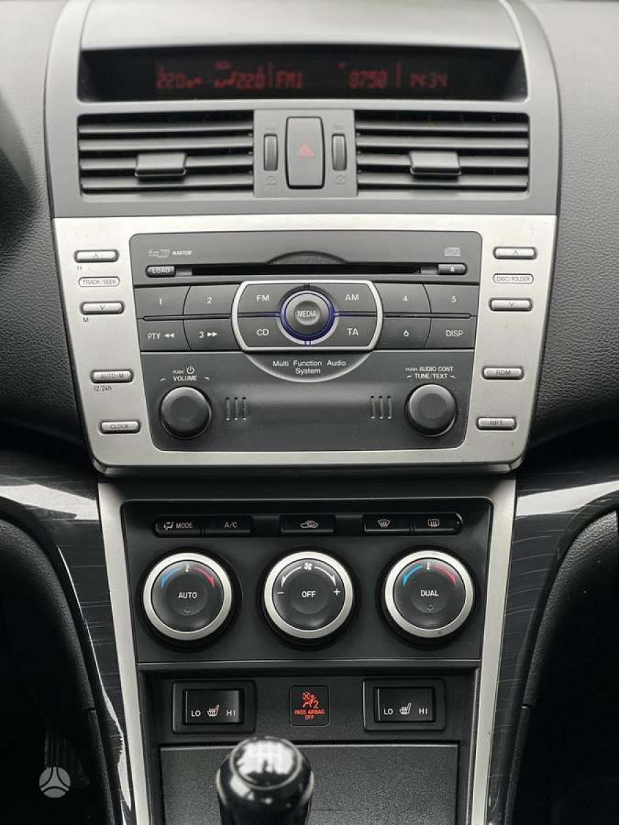 Grey Mazda 6 2008 in Marijampole, with an engine capacity of 2.00 L and mileage of 236 thousand km for 2300 €, photo 12 on AUTOMOTO.COM.LV
