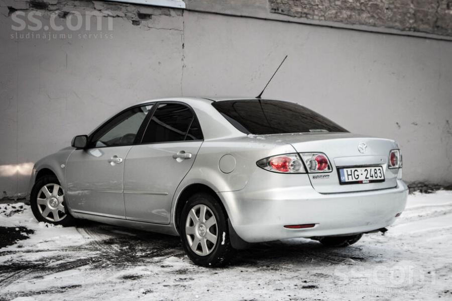 Pelēks Mazda 6 2008 Rīga, ar dzinēja tilpumu 2.00 L un nobraukumu 234 tūkst. km par 1100 €, foto 5 vietnē AUTOMOTO.COM.LV