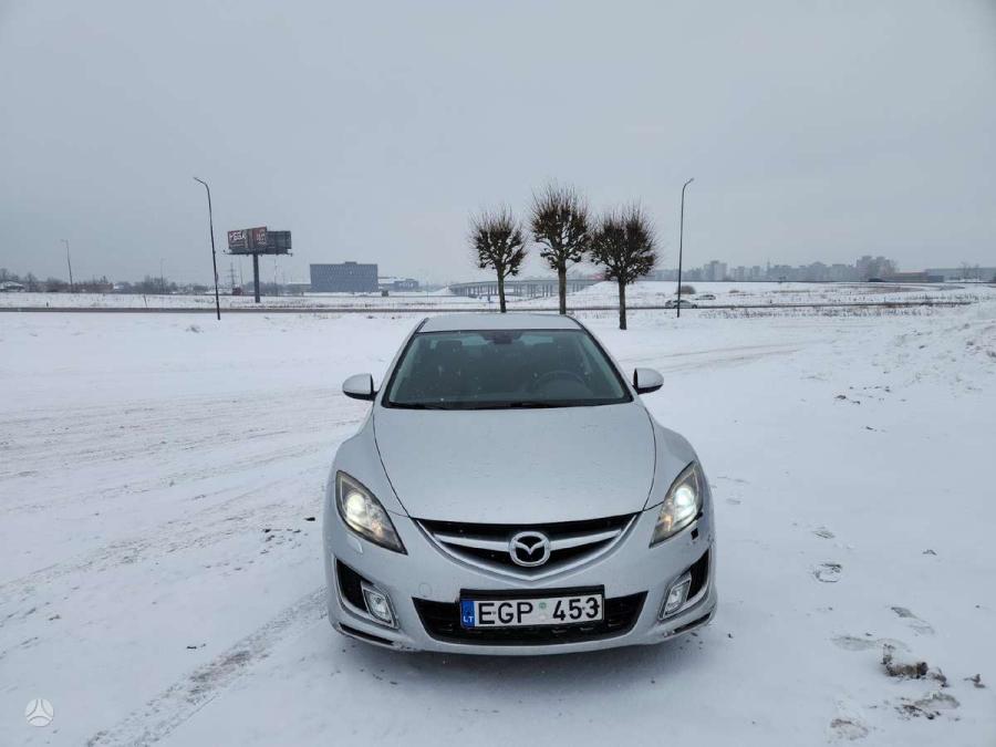 Grey Mazda 6 2009 in Kaunas, with an engine capacity of 2.49 L and mileage of 326 thousand km for 1900 €, photo 7 on AUTOMOTO.COM.LV