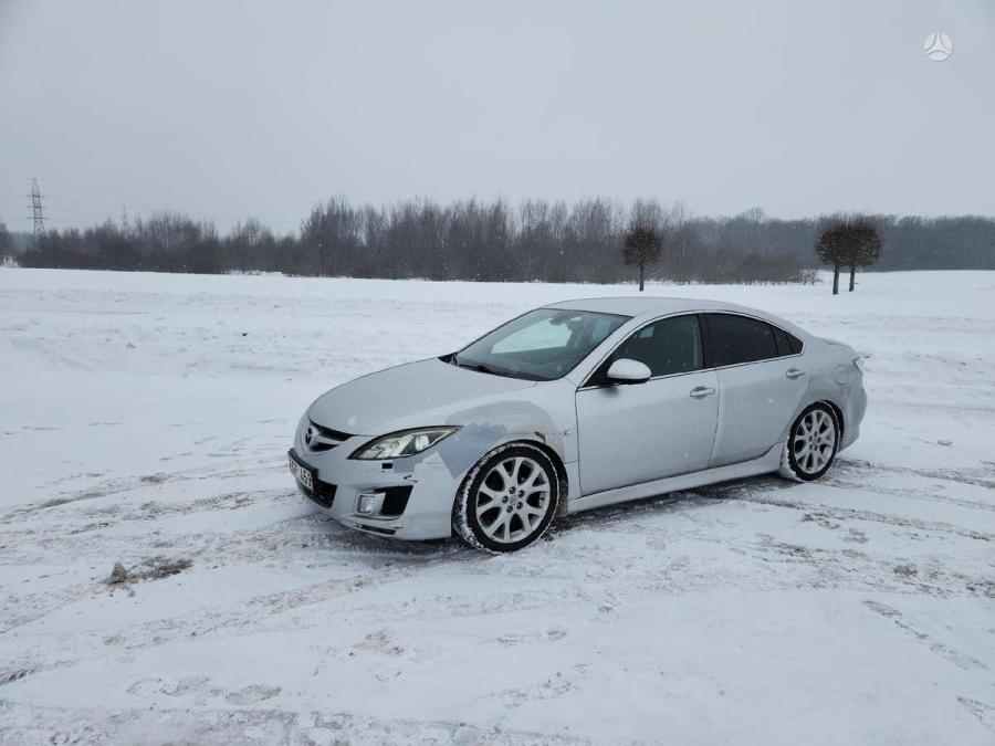 Grey Mazda 6 2009 in Kaunas, with an engine capacity of 2.49 L and mileage of 326 thousand km for 1900 €, photo 8 on AUTOMOTO.COM.LV