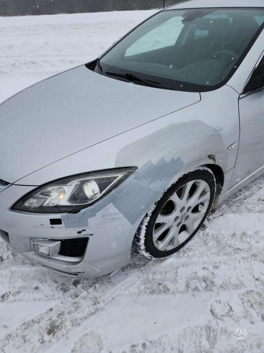 Grey Mazda 6 2009 in Kaunas, with an engine capacity of 2.49 L and mileage of 326 thousand km for 1900 €, photo 9 on AUTOMOTO.COM.LV