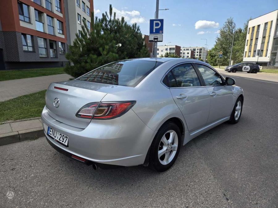Grey Mazda 6 2009 in Vilnius, with an engine capacity of 1.80 L and mileage of 202 thousand km for 1000 €, photo 9 on AUTOMOTO.COM.LV