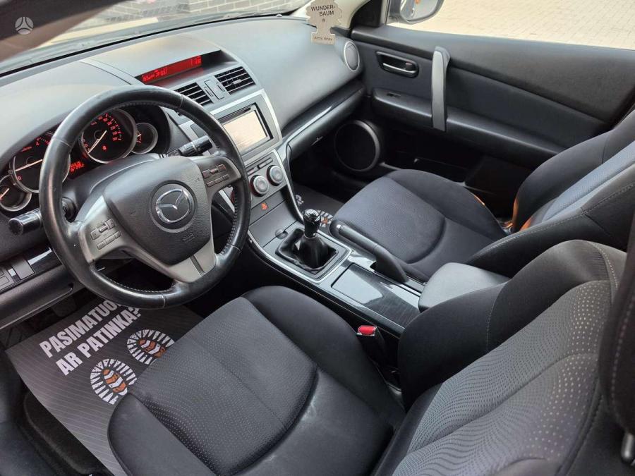Grey Mazda 6 2009 in Silute, with an engine capacity of 2.00 L and mileage of 266 thousand km for 2300 €, photo 14 on AUTOMOTO.COM.LV
