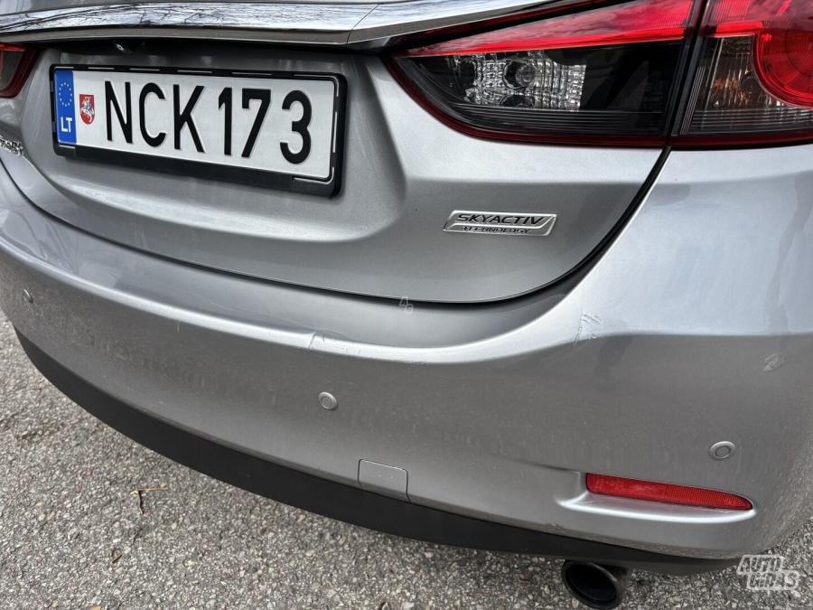 Pelēks Mazda 6 2013 Varėna, ar dzinēja tilpumu 2.20 L un nobraukumu 280 tūkst. km par 6500 €, foto 14 vietnē AUTOMOTO.COM.LV