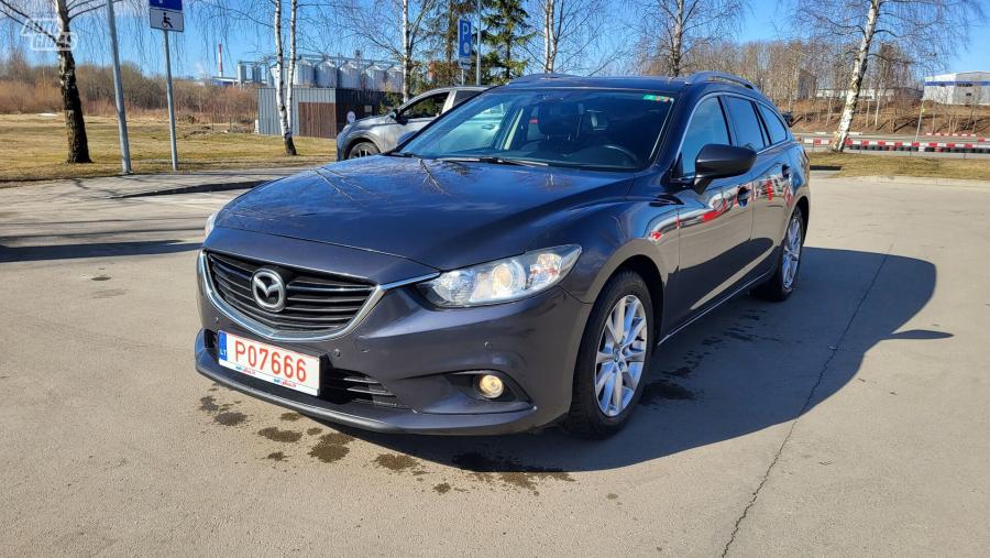Pelēks Mazda 6 2013 Šauļi, ar dzinēja tilpumu 2.20 L un nobraukumu 275 tūkst. km par 4777 €, foto 1 vietnē AUTOMOTO.COM.LV