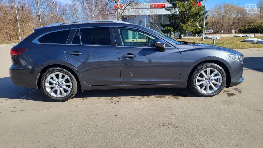 Pelēks Mazda 6 2013 Šauļi, ar dzinēja tilpumu 2.20 L un nobraukumu 275 tūkst. km par 4777 €, foto 6 vietnē AUTOMOTO.COM.LV