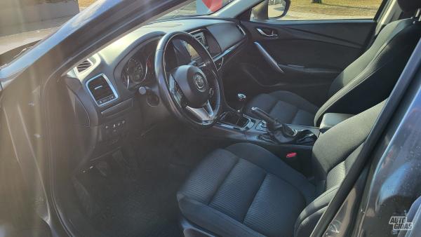 Grey Mazda 6 2013 in Siauliai, with an engine capacity of 2.20 L and mileage of 275 thousand km for 4777 €, photo 9 on AUTOMOTO.COM.LV