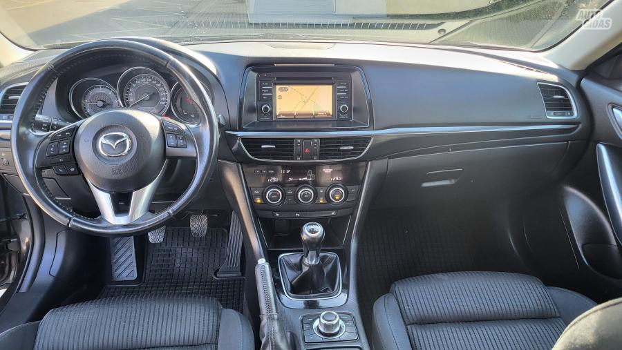 Pelēks Mazda 6 2013 Šauļi, ar dzinēja tilpumu 2.20 L un nobraukumu 275 tūkst. km par 4777 €, foto 11 vietnē AUTOMOTO.COM.LV