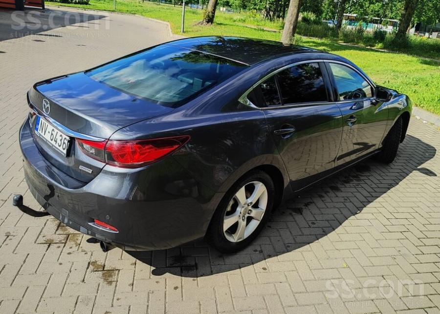 Grey Mazda 6 2013 in Riga, with an engine capacity of 2.20 L and mileage of 272 thousand km for 3300 €, photo 8 on AUTOMOTO.COM.LV