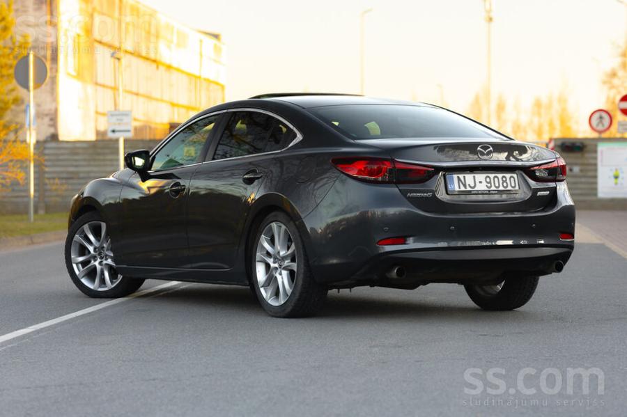 Pelēks Mazda 6 2013 Jelgava, ar dzinēja tilpumu 2.20 L un nobraukumu 224 tūkst. km par 6000 €, foto 7 vietnē AUTOMOTO.COM.LV