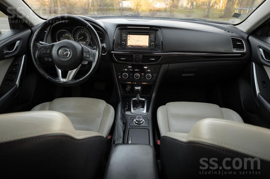 Pelēks Mazda 6 2013 Jelgava, ar dzinēja tilpumu 2.20 L un nobraukumu 224 tūkst. km par 6000 €, foto 11 vietnē AUTOMOTO.COM.LV