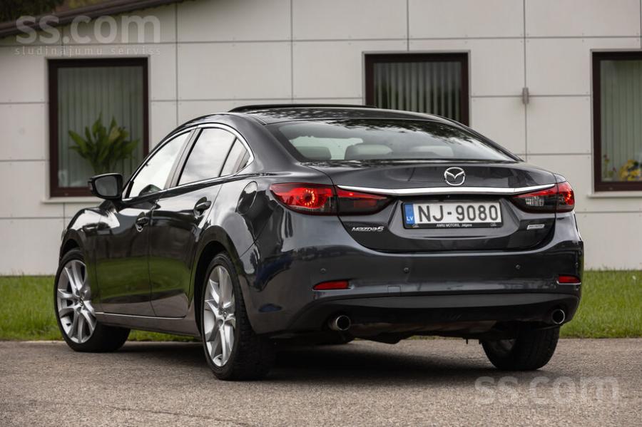 Pelēks Mazda 6 2013 Jelgava, ar dzinēja tilpumu 2.00 L un nobraukumu 234 tūkst. km par 7999 €, foto 5 vietnē AUTOMOTO.COM.LV