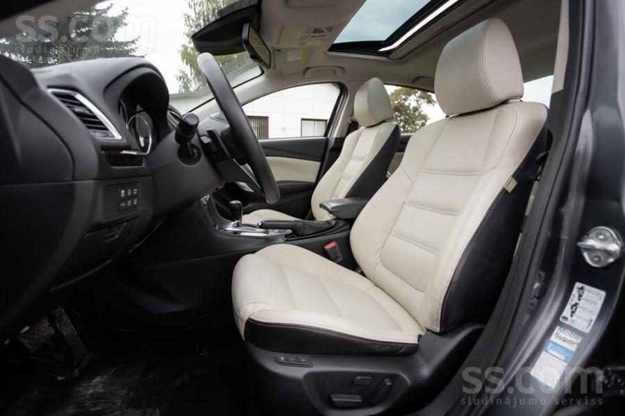 Pelēks Mazda 6 2013 Jelgava, ar dzinēja tilpumu 2.00 L un nobraukumu 234 tūkst. km par 7999 €, foto 13 vietnē AUTOMOTO.COM.LV