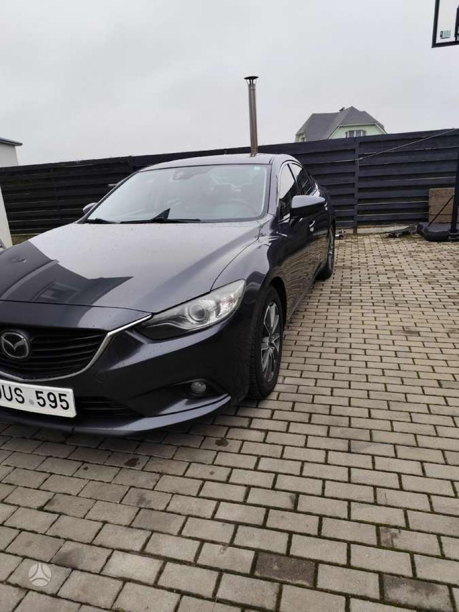 Pelēks Mazda 6 2014 Viļņa, ar dzinēja tilpumu 2.49 L un nobraukumu 217 tūkst. km par 7000 €, foto 1 vietnē AUTOMOTO.COM.LV