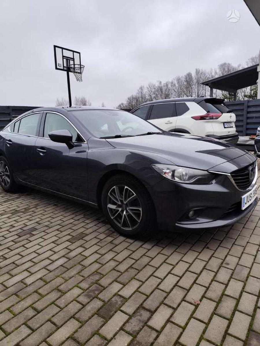 Pelēks Mazda 6 2014 Viļņa, ar dzinēja tilpumu 2.49 L un nobraukumu 217 tūkst. km par 7000 €, foto 2 vietnē AUTOMOTO.COM.LV