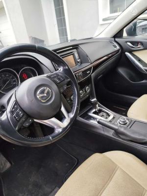 Pelēks Mazda 6 2014 Viļņa, ar dzinēja tilpumu 2.49 L un nobraukumu 217 tūkst. km par 7000 €, foto 6 vietnē AUTOMOTO.COM.LV