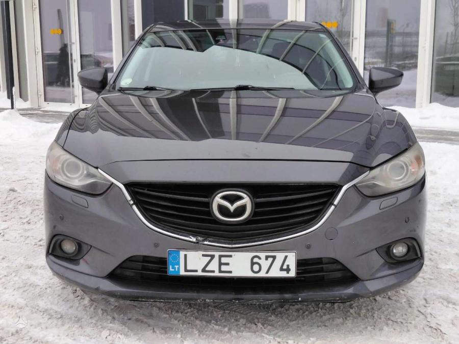 Pelēks Mazda 6 2014 Viļņa, ar dzinēja tilpumu 2.19 L un nobraukumu 274 tūkst. km par 5700 €, foto 2 vietnē AUTOMOTO.COM.LV