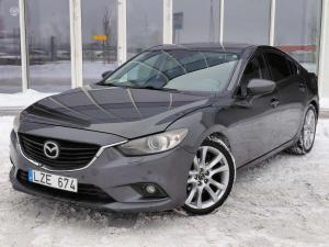 Pelēks Mazda 6 2014 Viļņa, ar dzinēja tilpumu 2.19 L un nobraukumu 274 tūkst. km par 5700 €, foto 3 vietnē AUTOMOTO.COM.LV