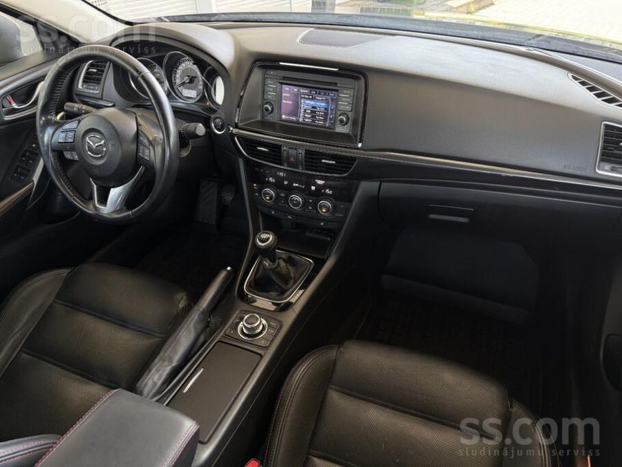 Grey Mazda 6 2014 in Riga, with an engine capacity of 2.20 L and mileage of 228 thousand km for 6690 €, photo 6 on AUTOMOTO.COM.LV