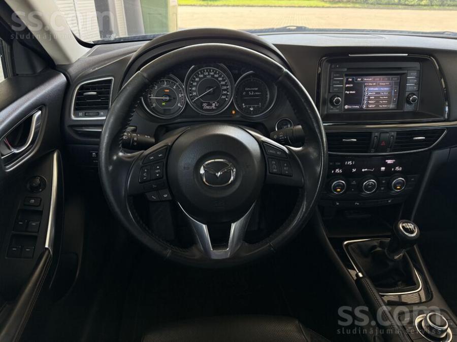 Grey Mazda 6 2014 in Riga, with an engine capacity of 2.20 L and mileage of 228 thousand km for 6690 €, photo 7 on AUTOMOTO.COM.LV