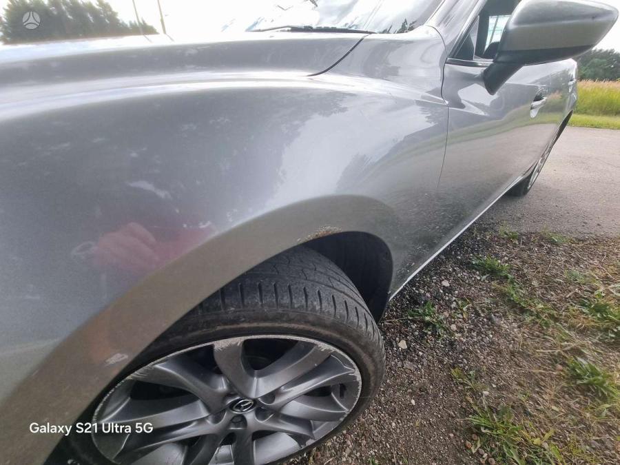 Grey Mazda 6 2014 in Jonava, with an engine capacity of 2.18 L and mileage of 105 thousand km for 2399 €, photo 6 on AUTOMOTO.COM.LV