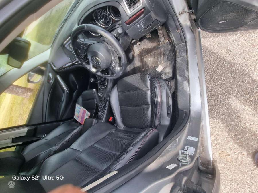 Grey Mazda 6 2014 in Jonava, with an engine capacity of 2.18 L and mileage of 105 thousand km for 2399 €, photo 12 on AUTOMOTO.COM.LV