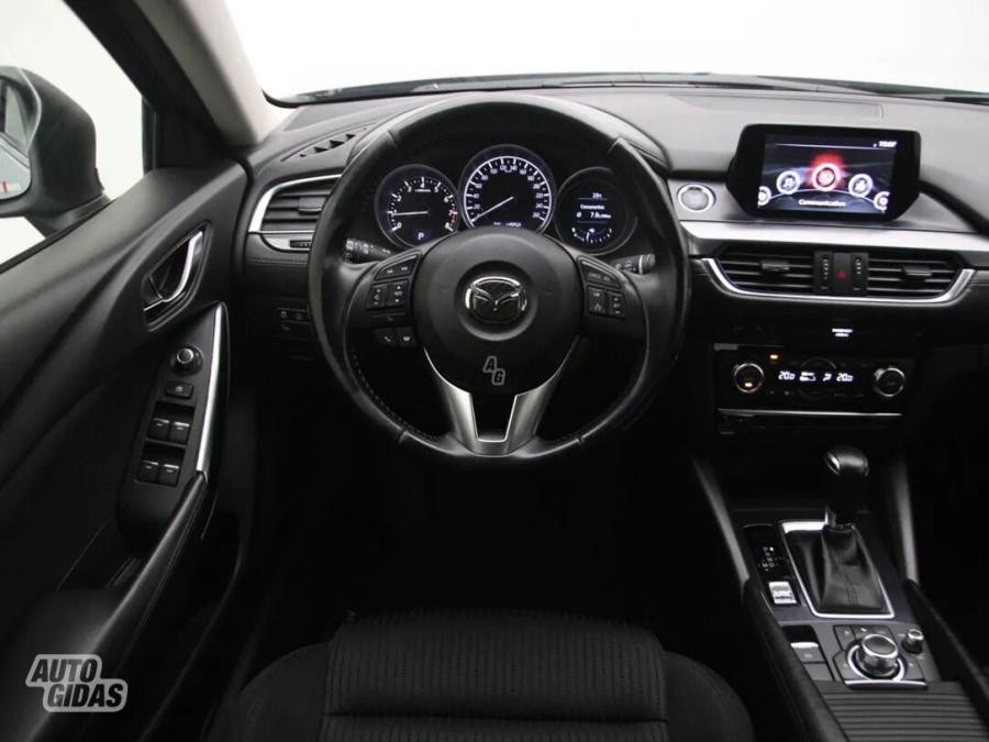 Pelēks Mazda 6 2015 Viļņa, ar dzinēja tilpumu 2.00 L un nobraukumu 148 tūkst. km par 12099 €, foto 18 vietnē AUTOMOTO.COM.LV